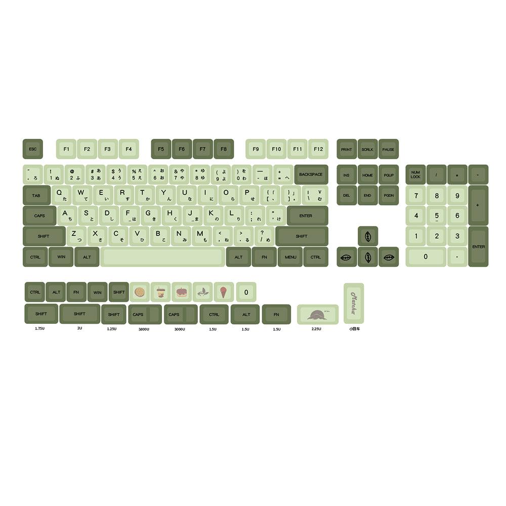 MATCHA V2 124 Keys English/Japanese PBT Keycaps - CLS Tech